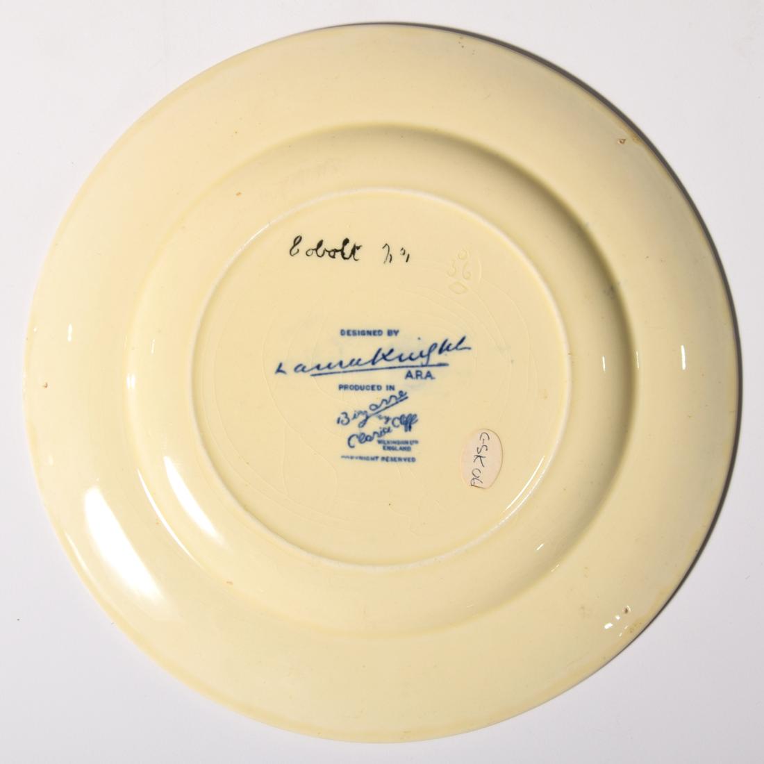 6 Clarice Cliff / Laura Knight CIRCUS Plates, Prototype – Palm Beach ...
