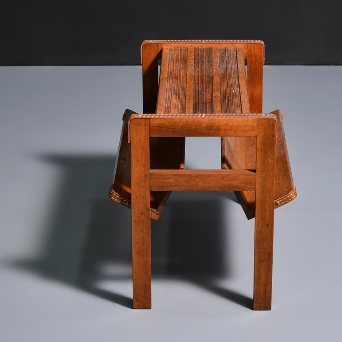 Jacques Adnet Encyclopedia / Magazine Stand – Palm Beach Modern Gallery